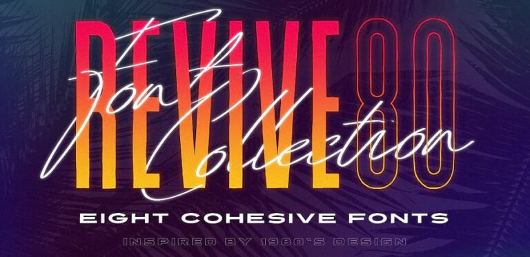 50+ Stunning Retro Fonts From the 50s to the 90s