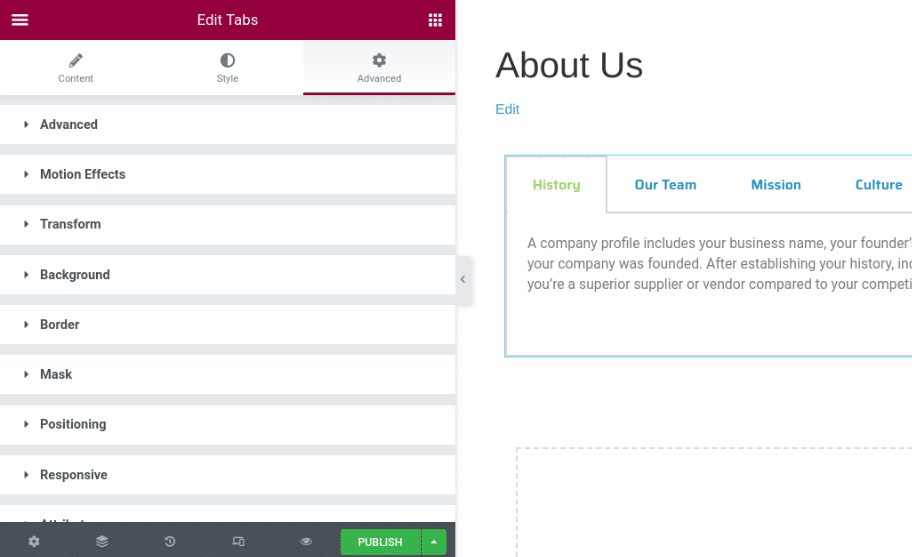 How To Create And Use Elementor Tabs