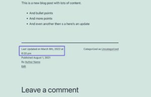 How To Show Last Updated Date on WordPress Posts and Pages