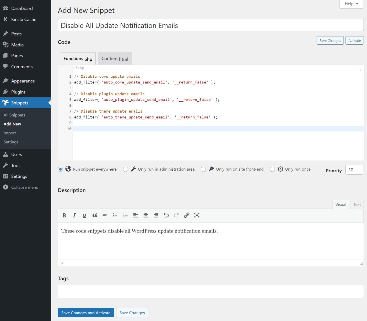 How To Disable Wordpress Update Notifications Plugin Or Code