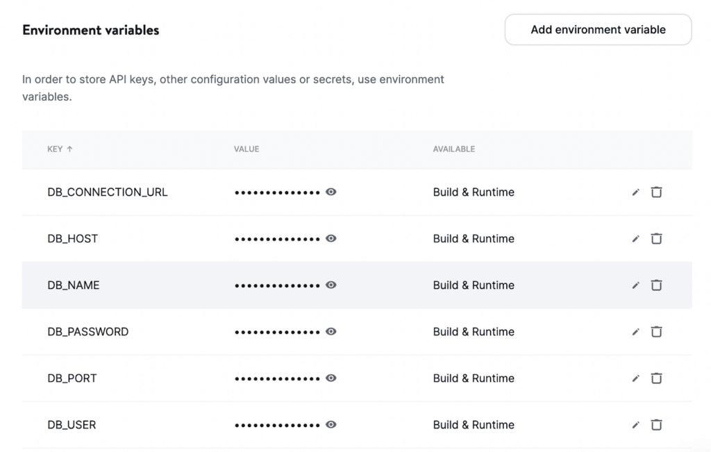 Environment Variables
