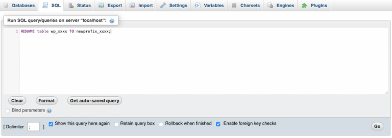 How To Change the WordPress Table Prefix