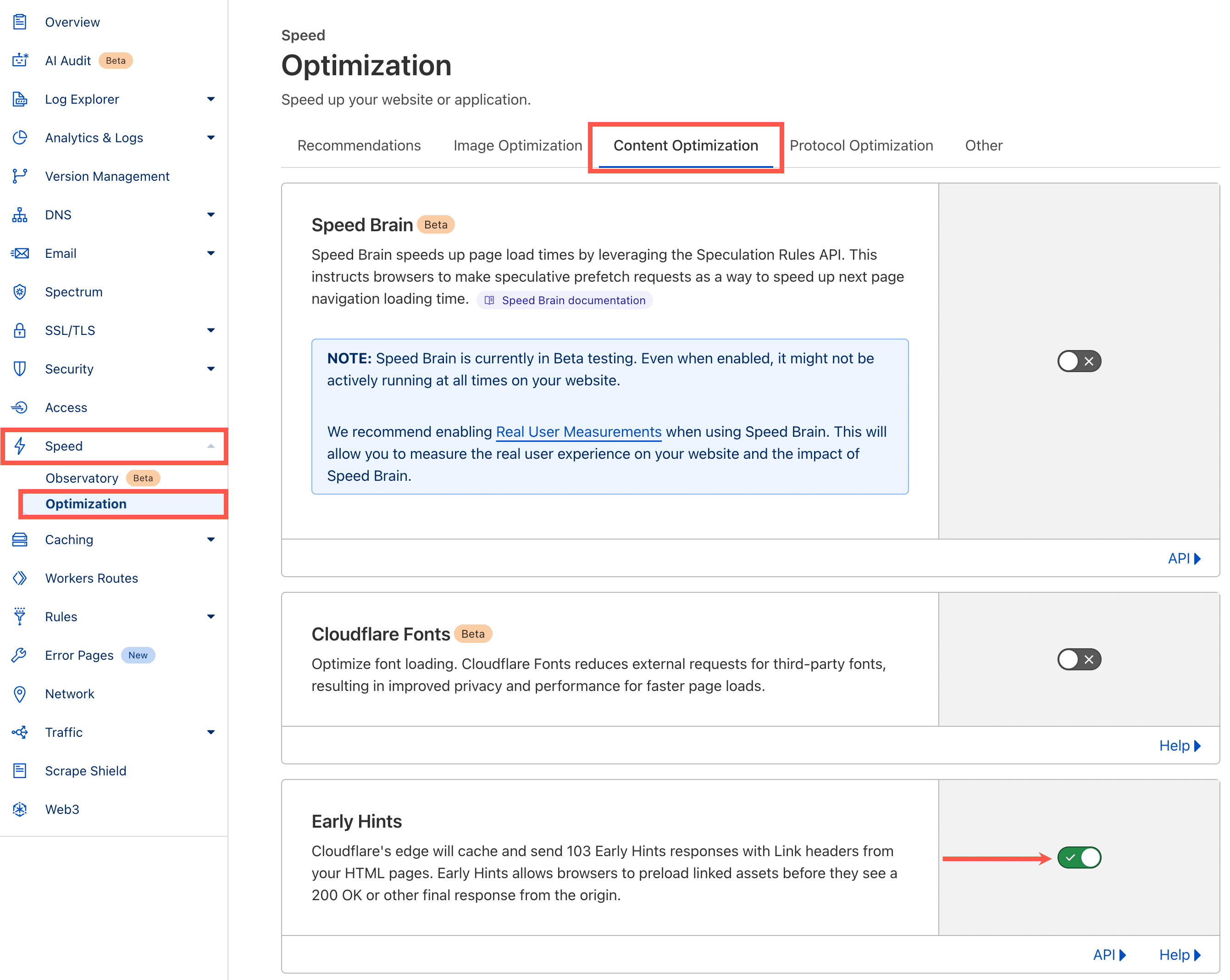 Tools - Early Hints - Kinsta® Docs