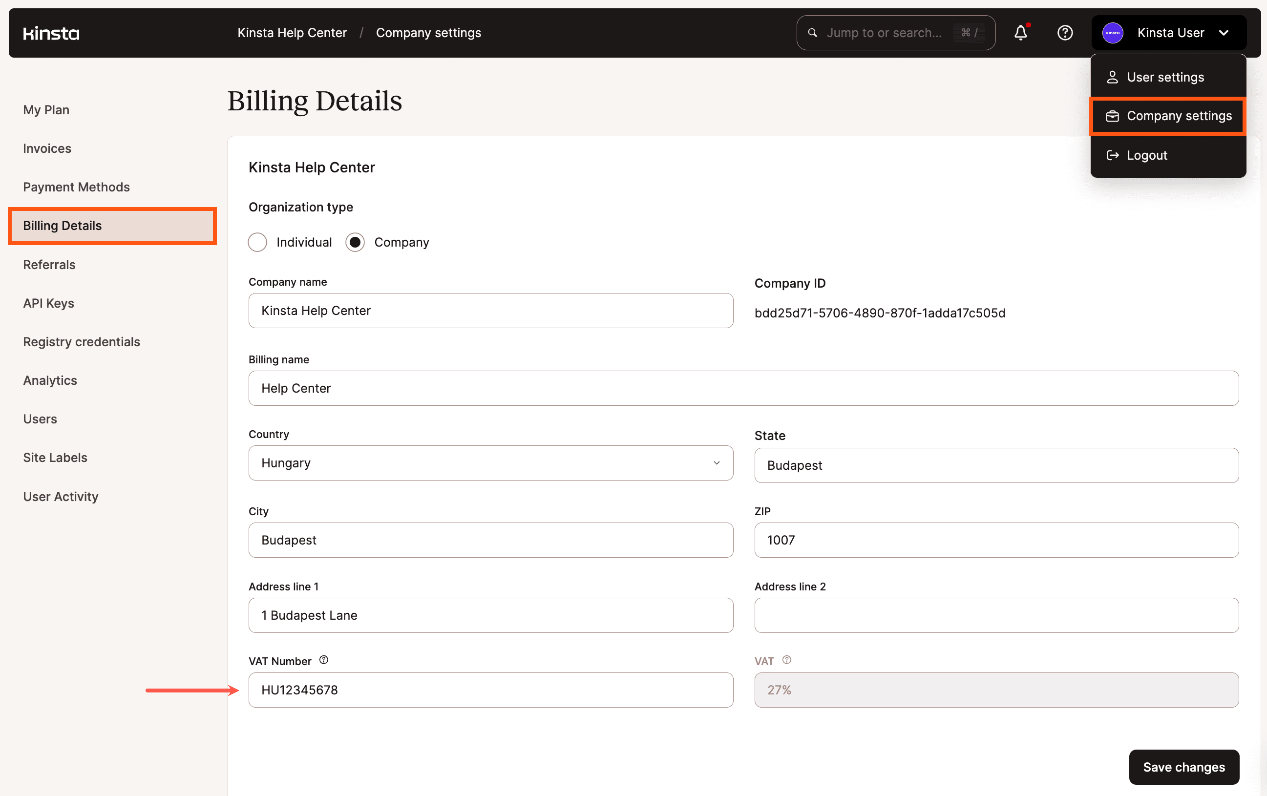 Billing - Tax, VAT, and GST - Kinsta® Docs