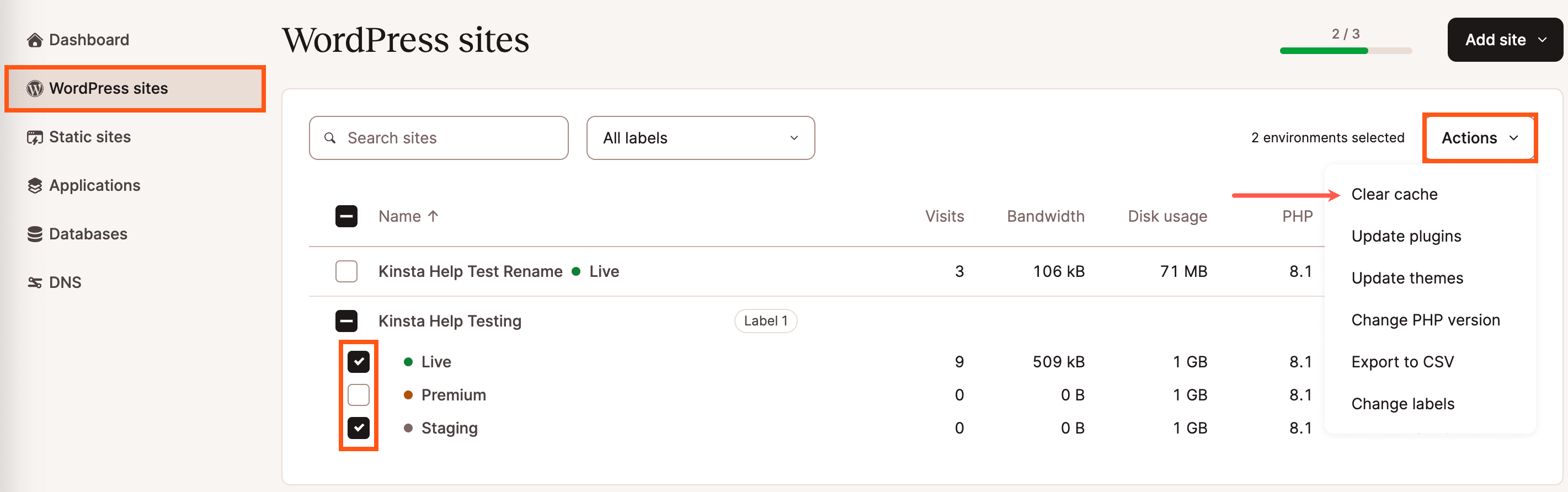 Caching - Server Caching - Kinsta® Docs
