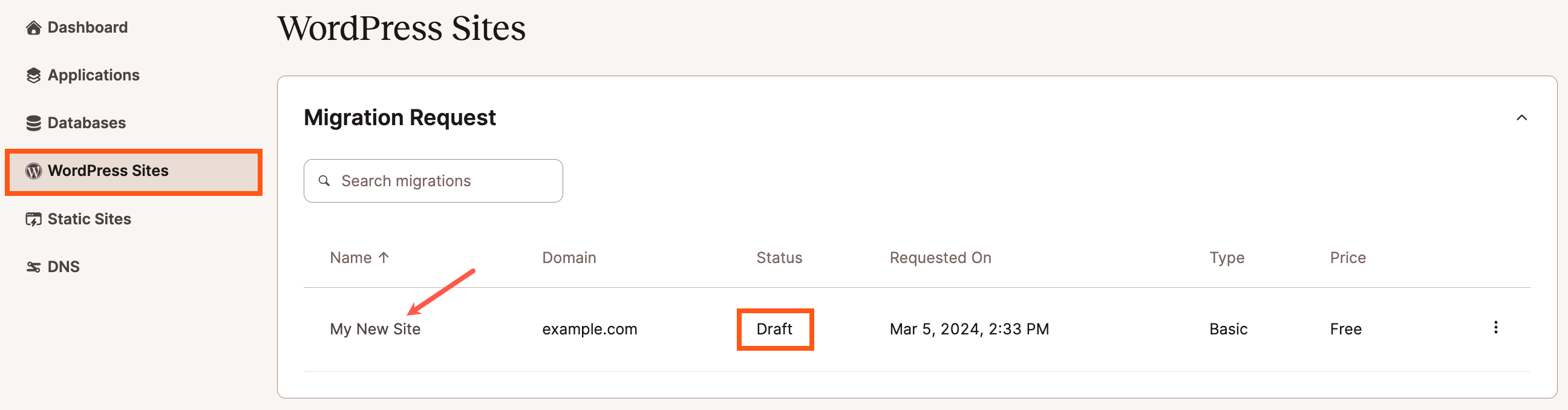 Migrations - Kinsta Migration - Kinsta® Docs