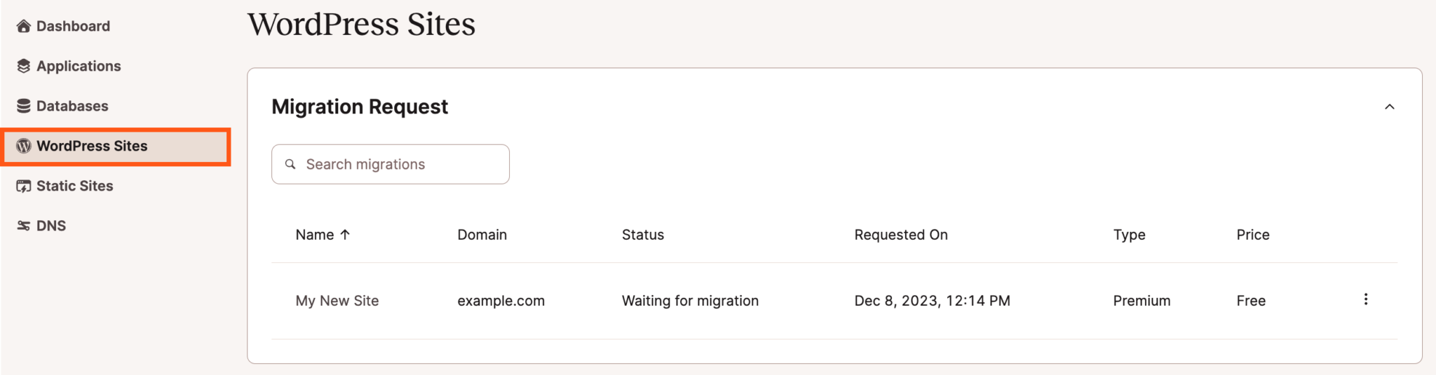 Migrations - Kinsta Migration - Kinsta® Docs
