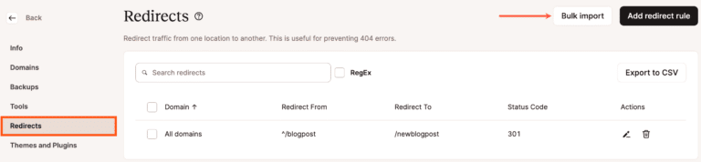 WordPress Hosting - Redirects - Kinsta® Docs