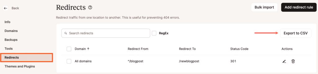 WordPress Hosting - Redirects - Kinsta® Docs