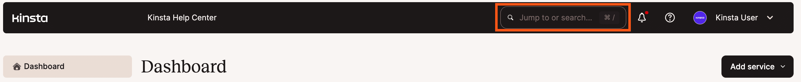 User Settings - Omni-Search - Kinsta® Docs