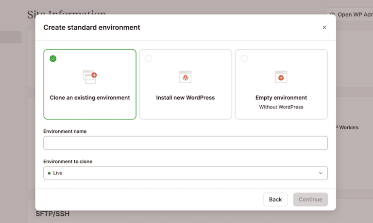 Using Kinsta’s staging environments for WP site development