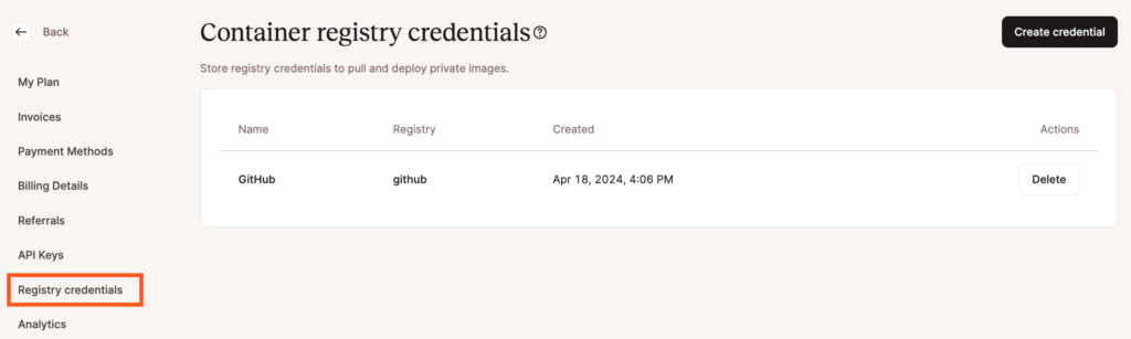 Application Hosting - Docker Images - Kinsta® Docs