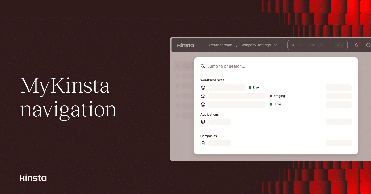 Get the jump on MyKinsta navigation with new shortcut features - Kinsta®