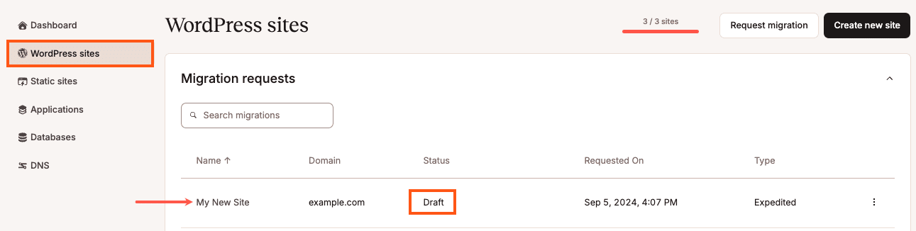 Migrations - Kinsta Migration - Kinsta® Docs