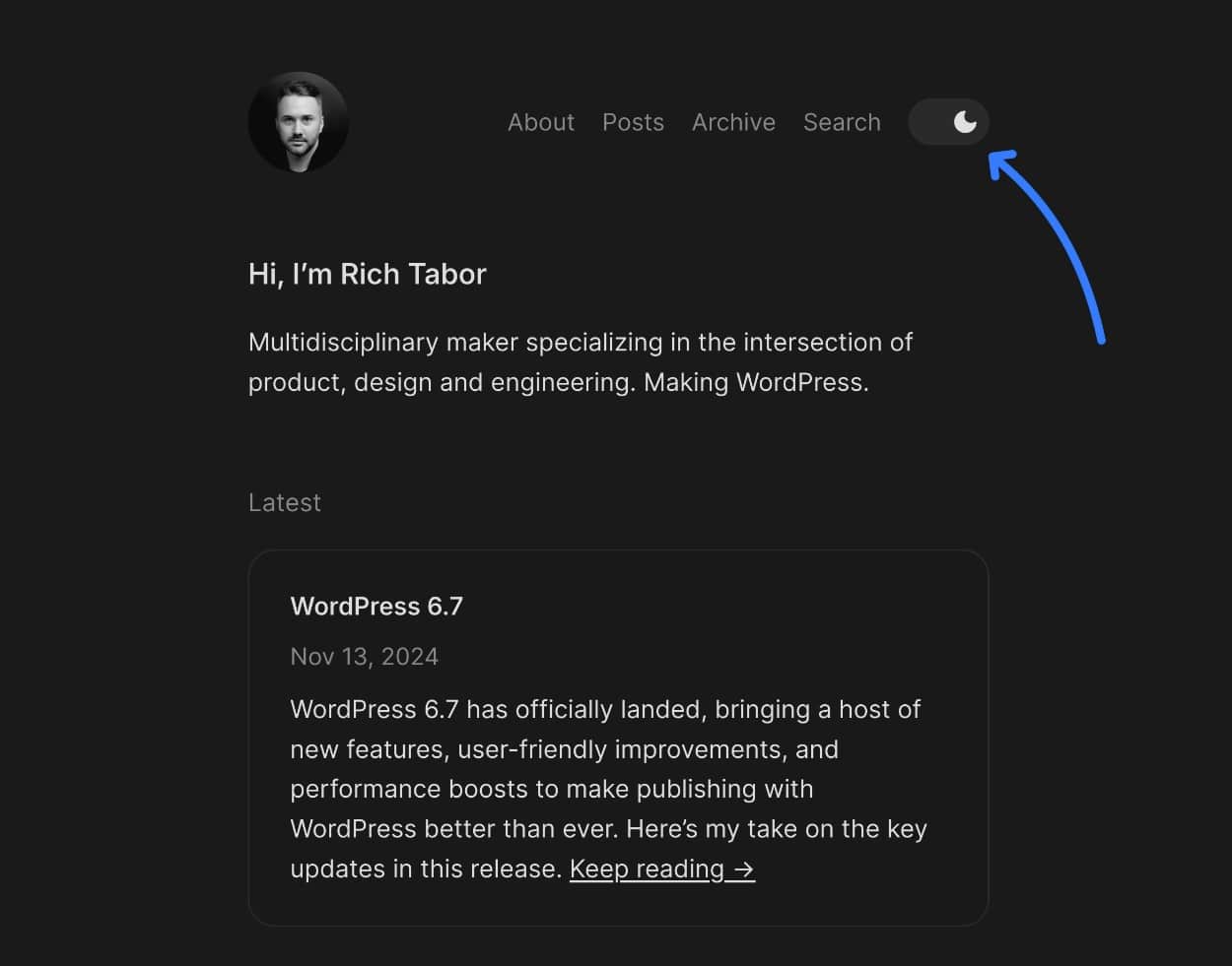WordPress dark mode: key benefits and how to set it up