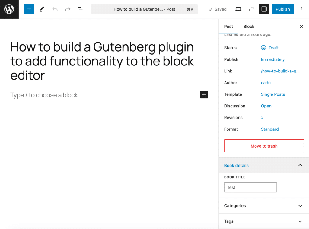 How to build a Gutenberg plugin to extend editor functionality
