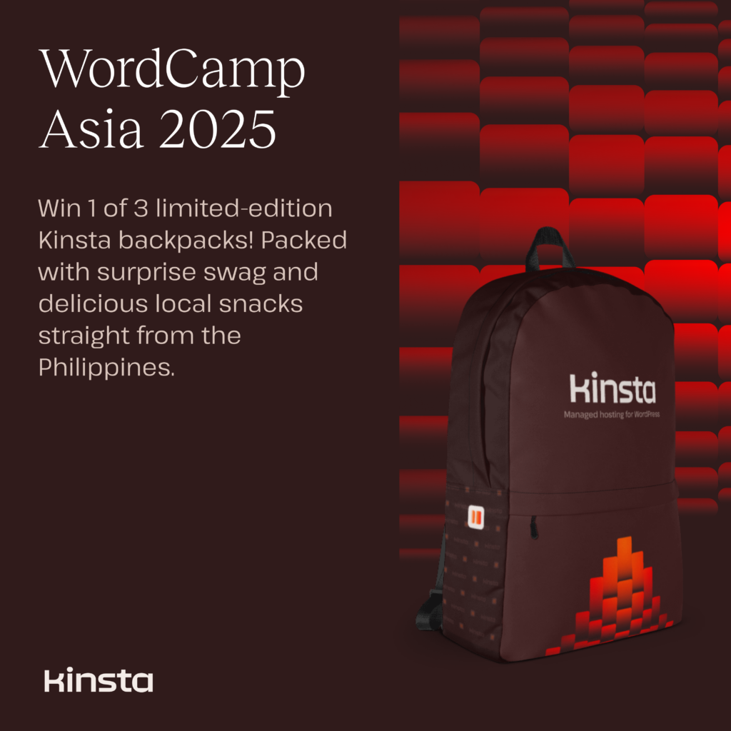 Kinsta at WordCamp Asia 2025: see you in Manila!