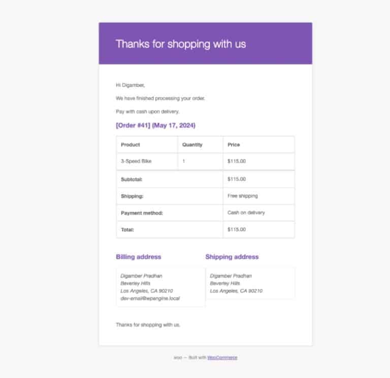 How to customize WooCommerce order emails