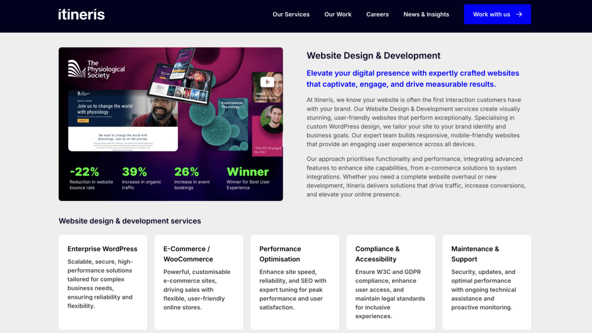 Itineris drives a 32% drop in bounce rate and a 39% rise in organic ...