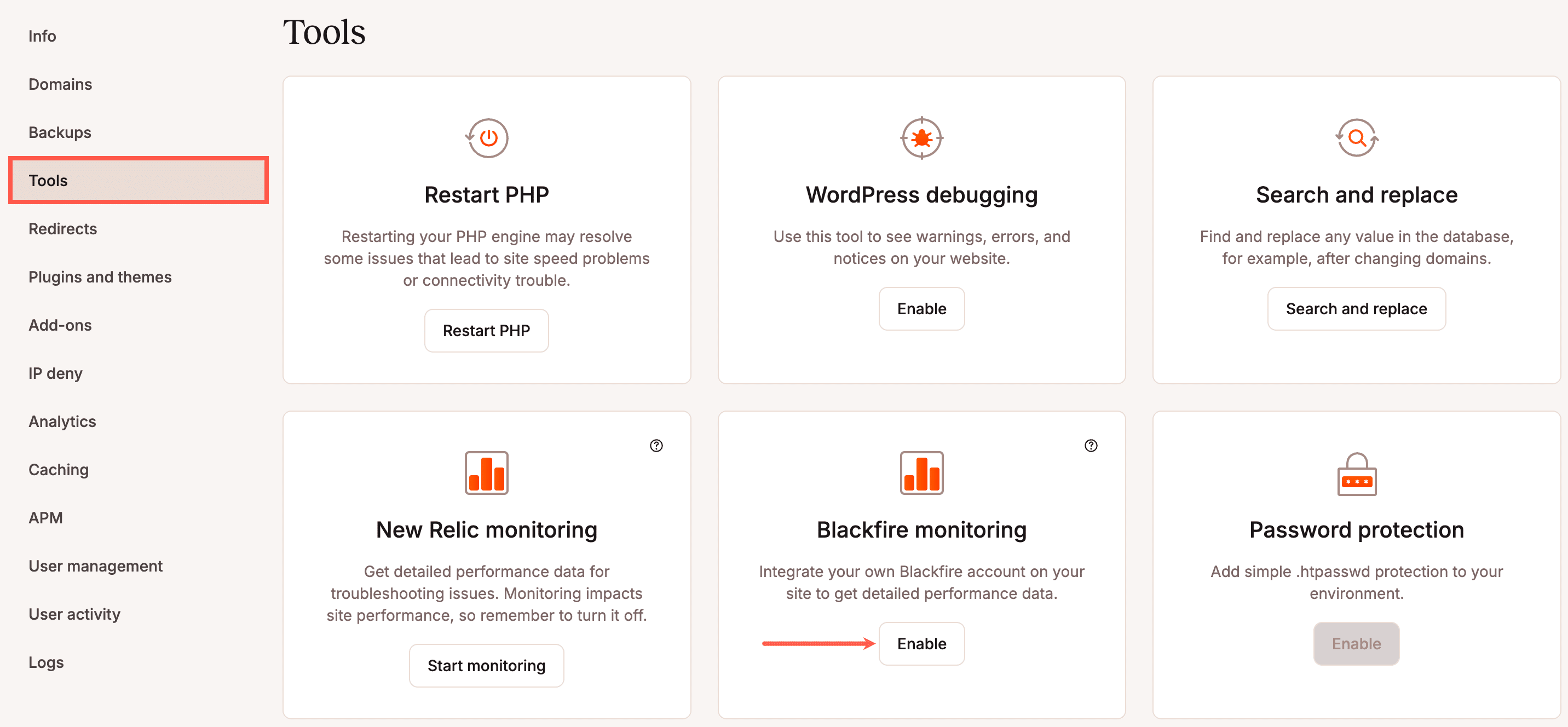 Monitoring - Blackfire Monitoring - Kinsta® Docs